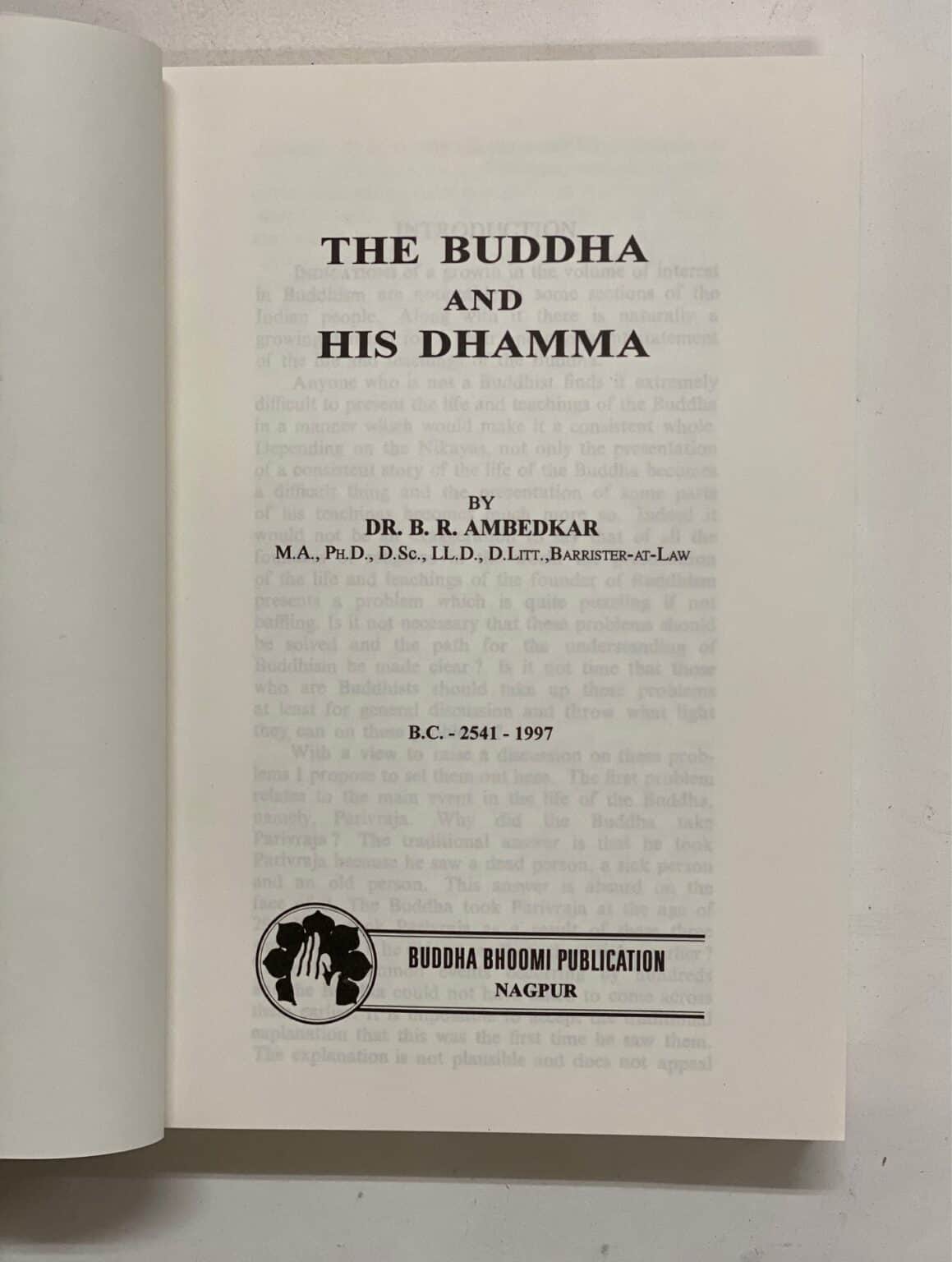 'The Buddha And His Dhamma' by Dr. B.R. Ambedkar, soft cover edition | Fusspots at Inglewood