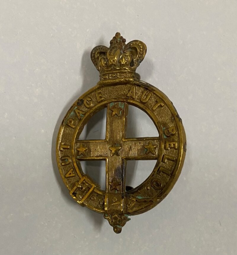 Victorian Volunteer Rifles Collar badge (single) | Fusspots at Inglewood