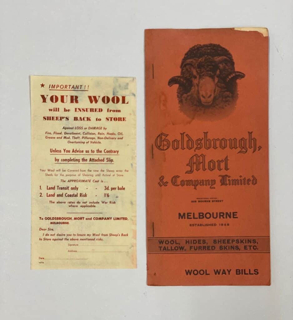 Wool Way Bills, Goldsbrough, Mort & Co. Ltd, Melbourne | Fusspots at ...