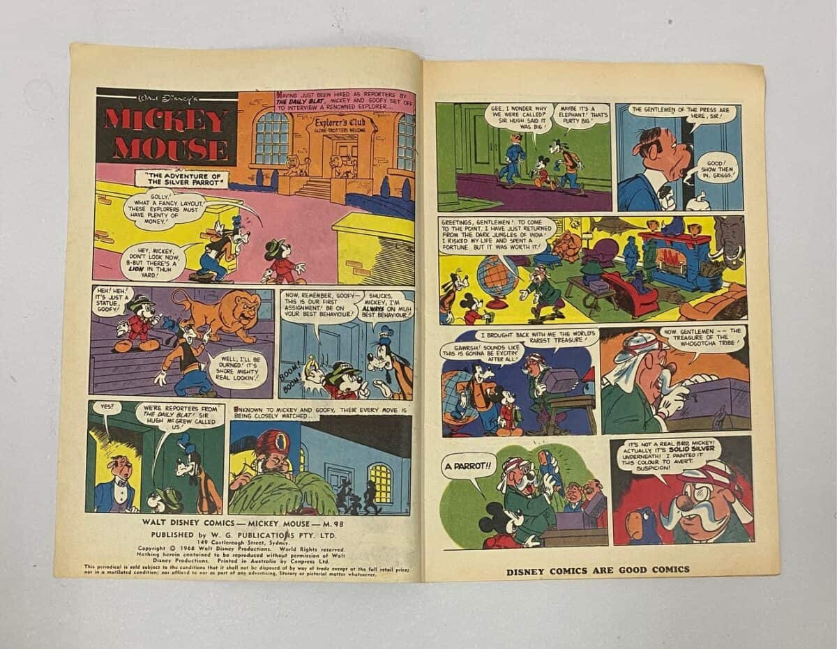Vintage Walt Disney's Mickey Mouse comic, 1965, M98 | Fusspots at Inglewood