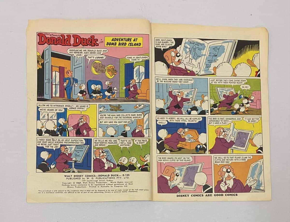 Vintage Walt Disney Donald Duck comic, 1967, D125 | Fusspots at Inglewood