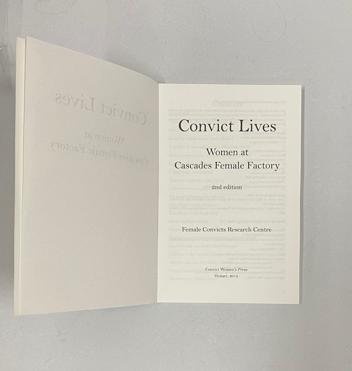 Convict Lives, Women at Cascades Female Factory, 2nd ed. Convict Women ...
